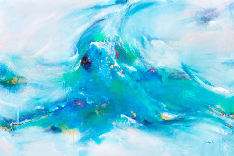 Maria Bacha - What's Coming, Painting, Acrylic on Canvas For Sale at ...