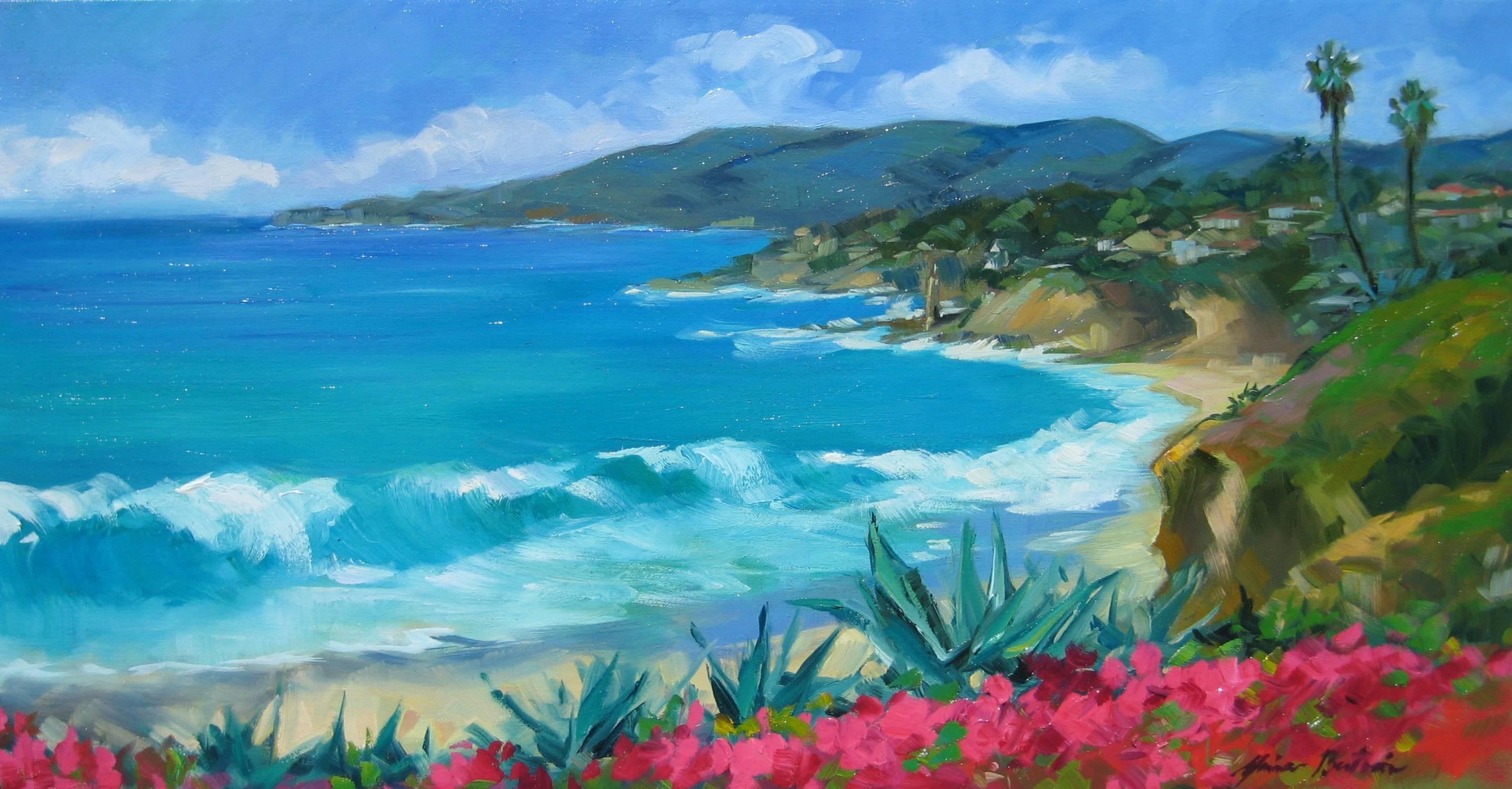 Maria Bertran - "Above Victoria Beach" Contemporary Impressionist ...
