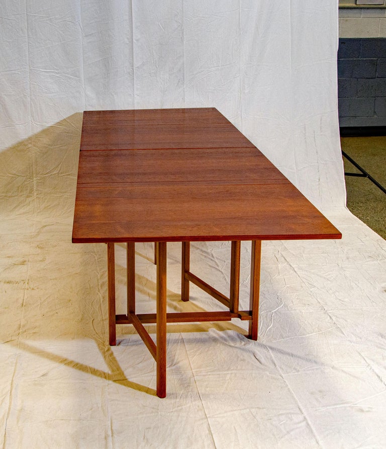 Maria Gate-Leg Teak Table by Bruno Mathsson at 1stDibs | bruno gate