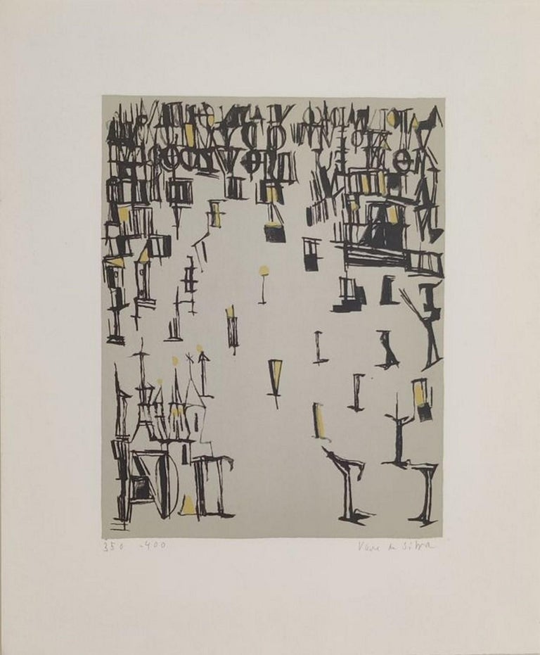 Maria Helena Vieira da Silva - Les piétons de Noël For Sale at 1stDibs