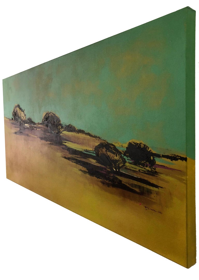 Maria Jose Concha - Landscape Reborn, abstract tree landscape painting ...