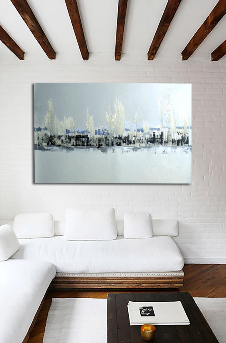 Maria Jose Concha - Paisaje Gris y Blanco, elegant abstract ...