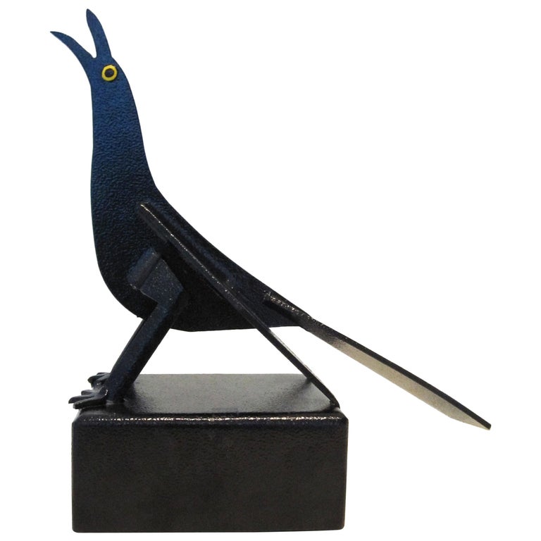 Maria Mulata Metal Sheet black Sculpture at 1stDibs
