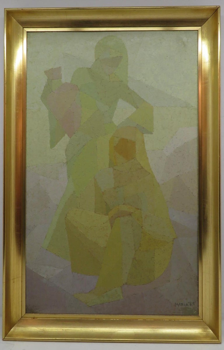 Maria Penn - Maria Penn (1936-) AMERICAN original 60's vintage CUBIST ...