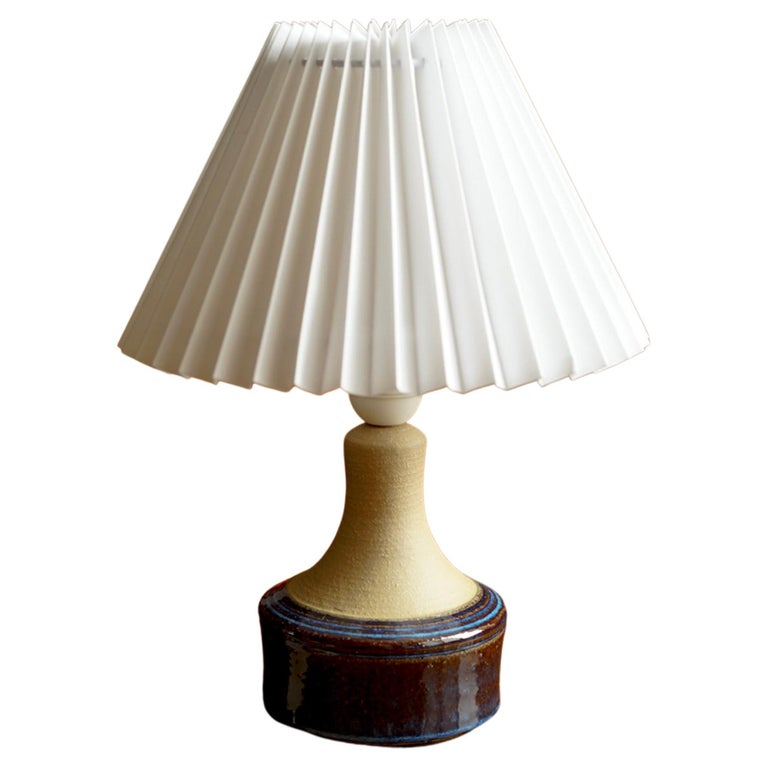 Maria Philippi, Table Lamp, Glazed Incised Stoneware, Søholm, Denmark ...
