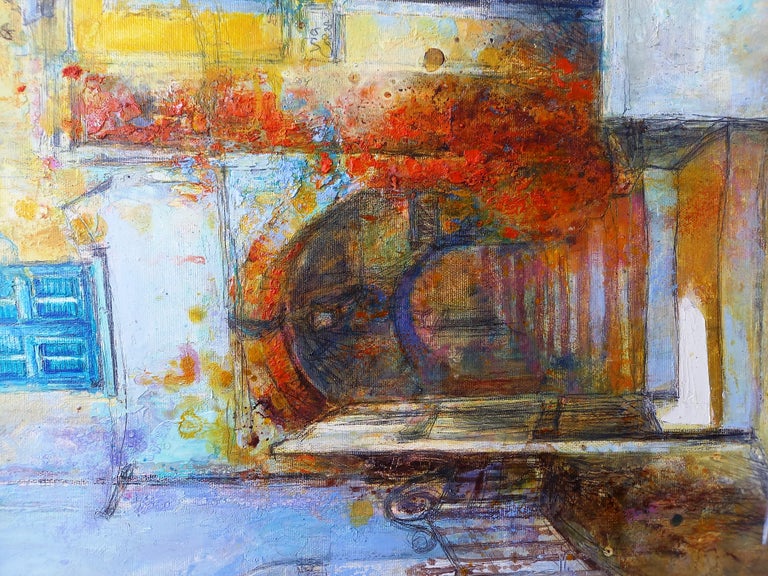 Maria Raycheva - San Remo - Oil Landscape Painting Colors Red White ...