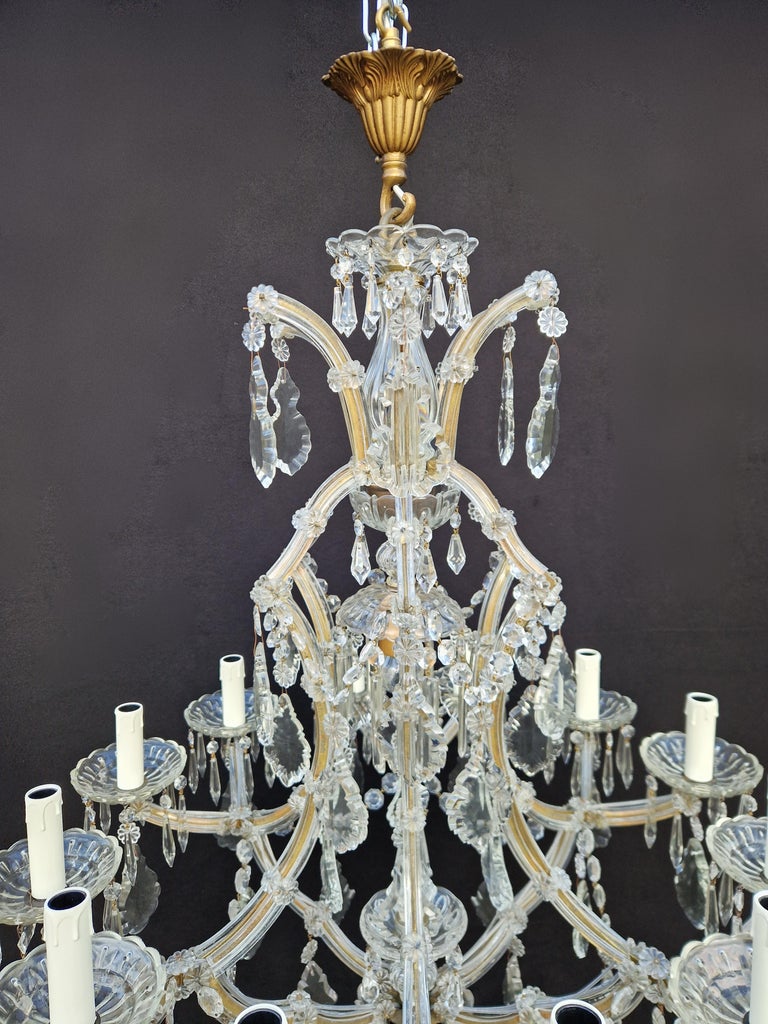 Maria Theresa Crystal Chandelier Antique Classic Clear Glass For Sale ...