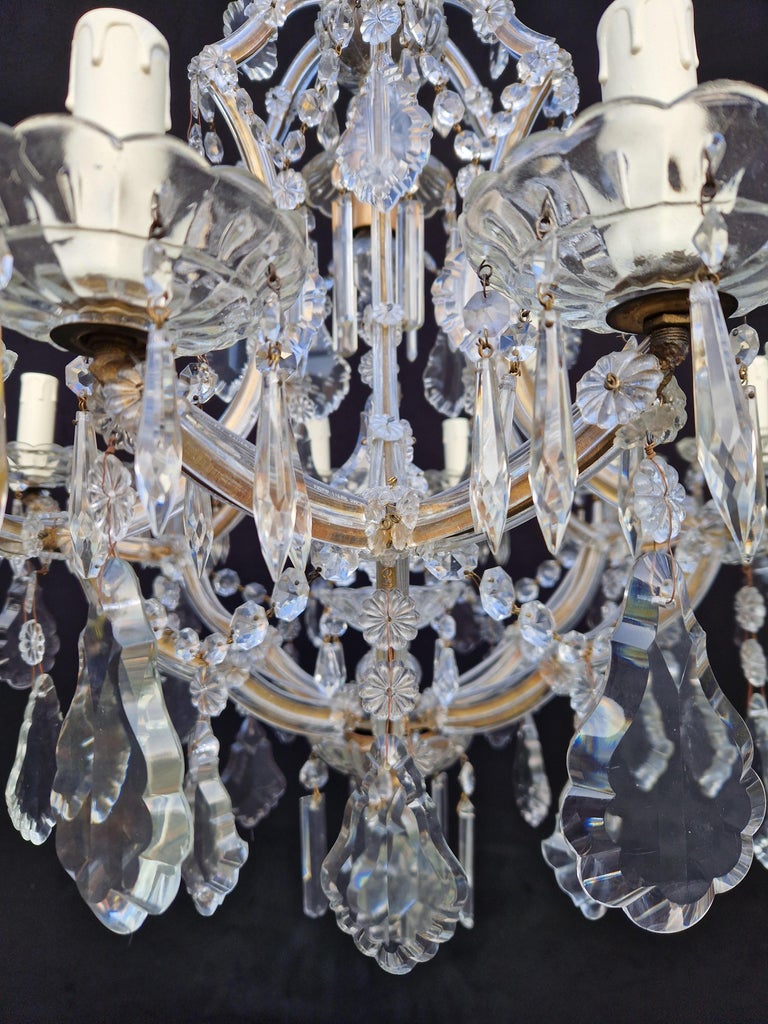Maria Theresa Crystal Chandelier Antique Classic Clear Glass For Sale ...