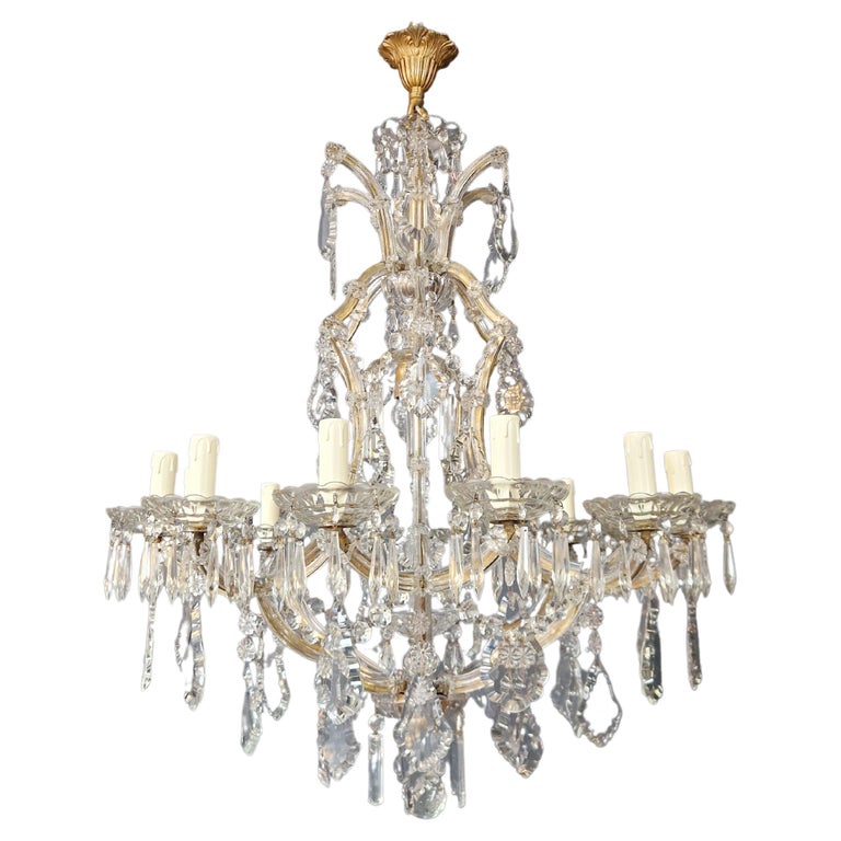 Maria Theresa Crystal Chandelier Antique Classic Clear Glass For Sale ...