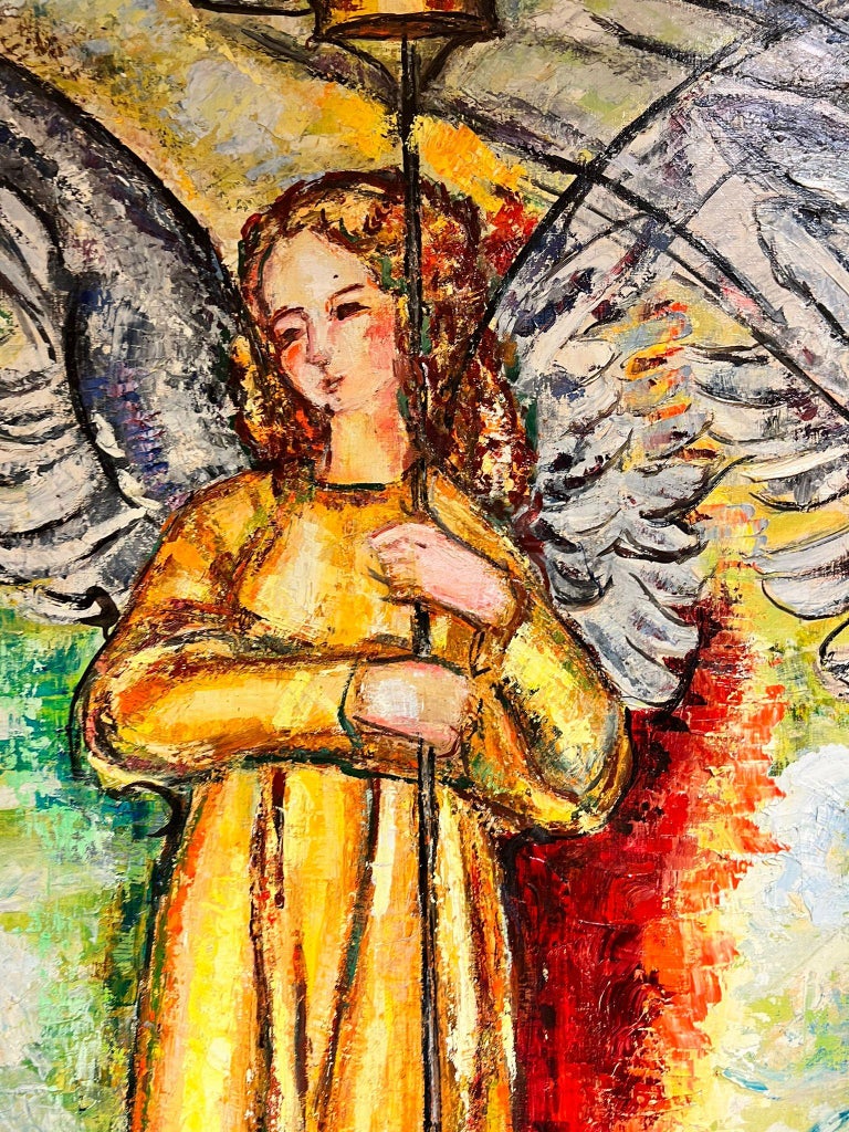 Maria Tort Xirau - Huge Spanish/ French Modernist Oil Painting Two ...