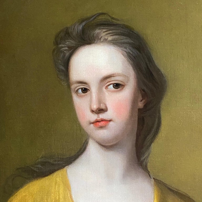 Maria Verelst - 18th Century English Portrait of a Lady in a Yellow ...