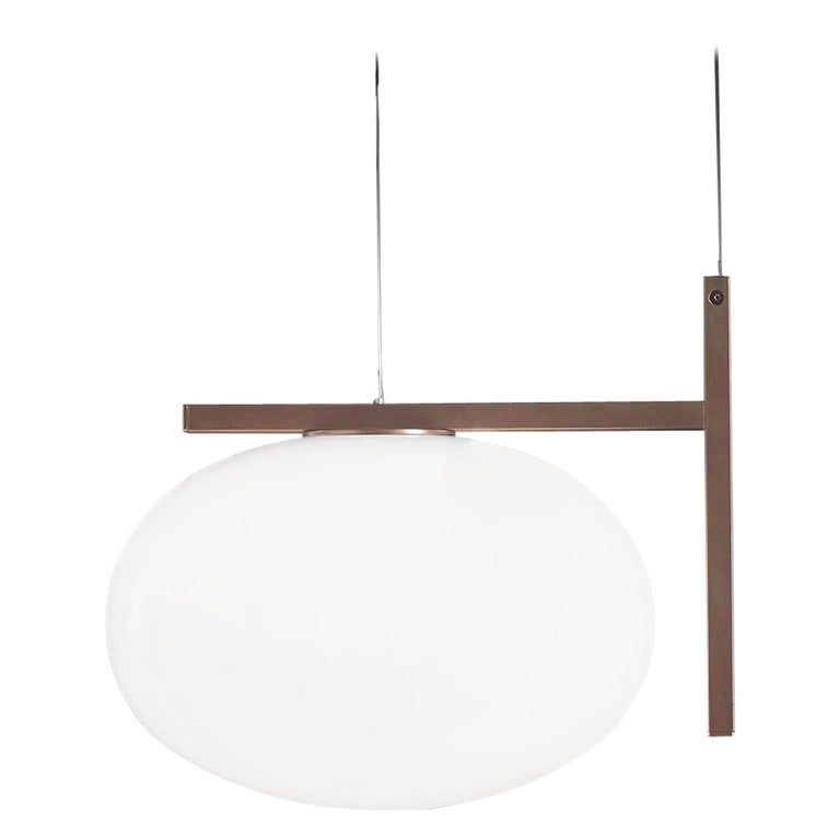 Mariana Pellegrino Soto Suspension Lamp 'Alba' One Arm Bronze by Oluce ...