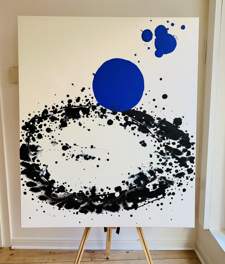 Marianna Stuhr - Big Blue Kuiper Belt - Abstraction, Acrylic Painting ...