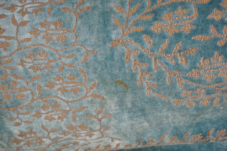 Mariano Fortuny Venice Labeled Blue Stenciled Velvet Evening Coat at ...