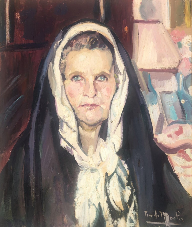 Mariano Tur de Montis - Ibiza woman Spain spanish oil on canvas ...