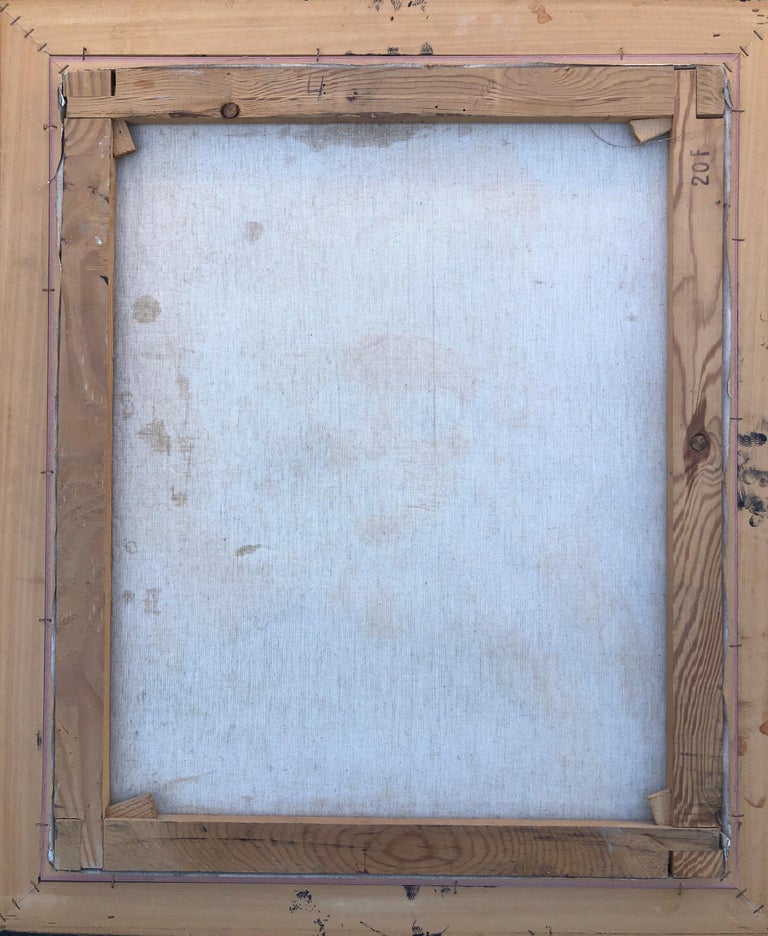 Mariano Tur de Montis - Woman with fan oil on canvas painting portrait ...