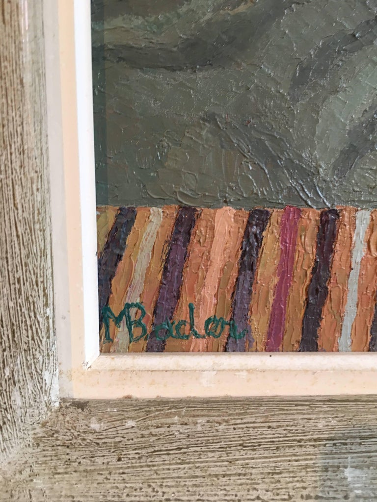 Marie-Anna Bader - 'Fleurs' French Bouquet, Impressionist Oil Painting ...