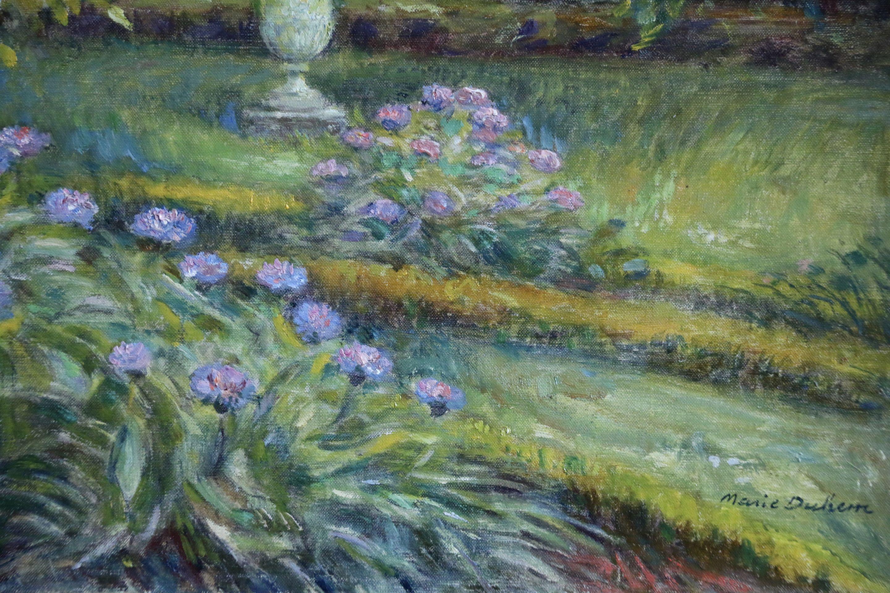 Marie Duhem - "Ma Jardin" Duhem French 19th Century Impressionist Green ...