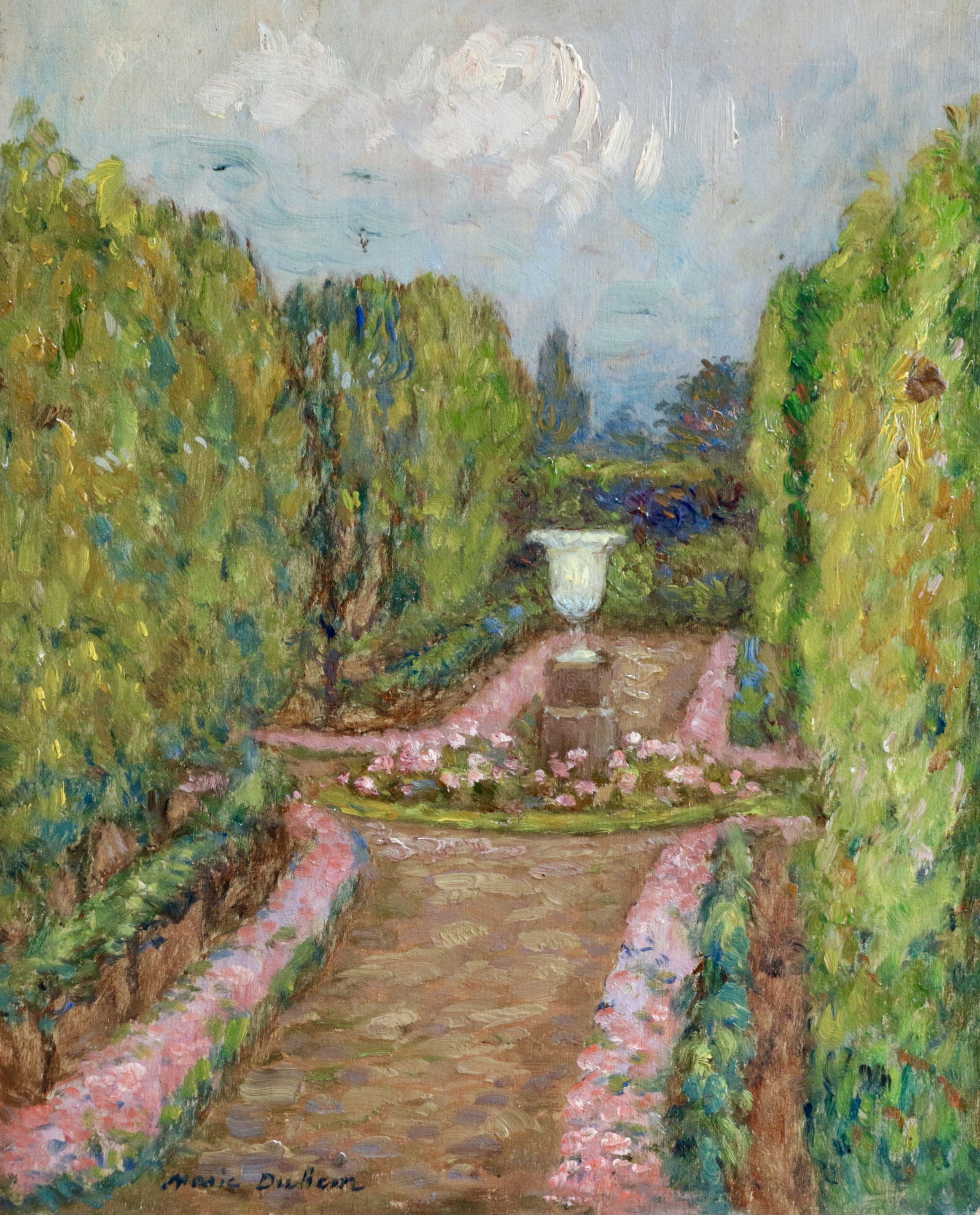 Marie Duhem - L'Automne - 19th Century Oil, Woman and Chickens Autumn ...