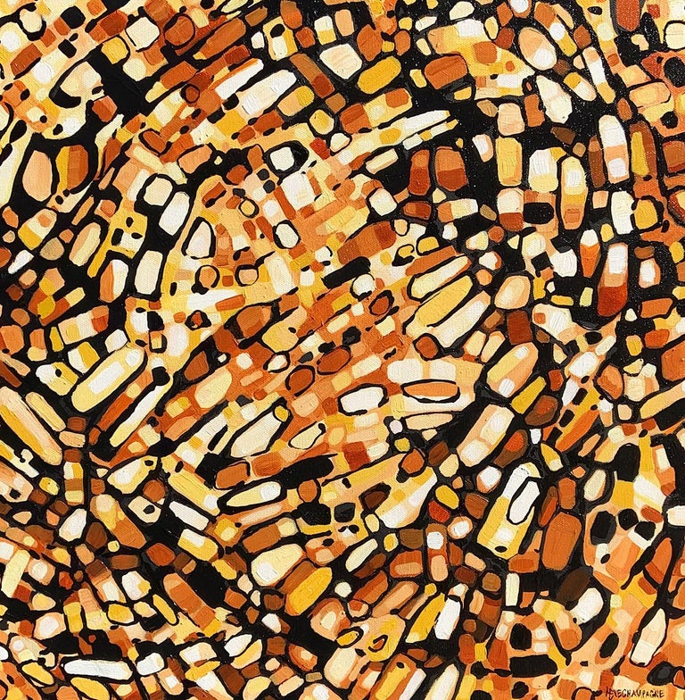 Marie-Eve Champagne - Fragmentation - Topaz Wind, Abstract Painting For ...