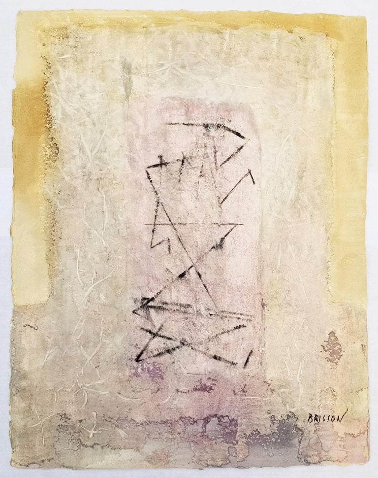 Pierre Marie Brisson - Figure Sur Rouge (Figure on Red) For Sale at 1stDibs