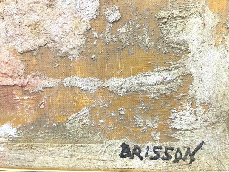 Pierre Marie Brisson - "No. 104_A" French Oil and Mixed Media Textured ...