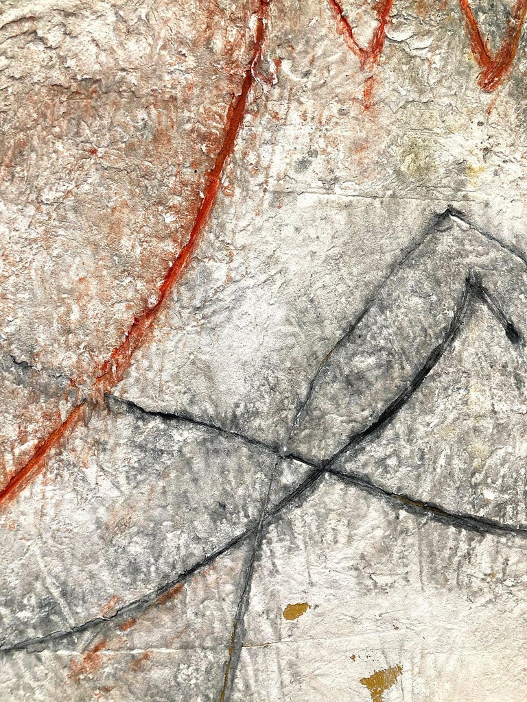 Pierre Marie Brisson - "No. 104_A" French Oil and Mixed Media Textured ...