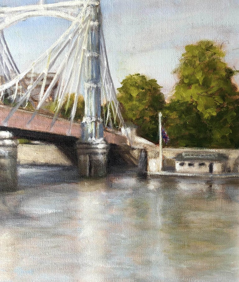 Marie Robinson - Albert Bridge, Incoming Tide, by Marie Robinson ...