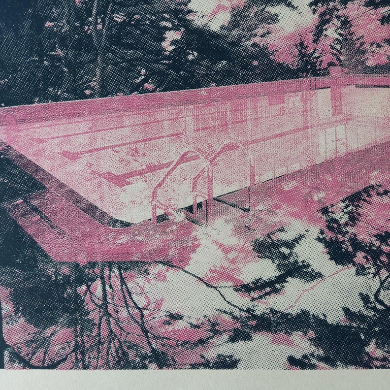 Marie Vandooren - Pink Vegetal Pool - Trees, Swimming Pool For Sale at ...