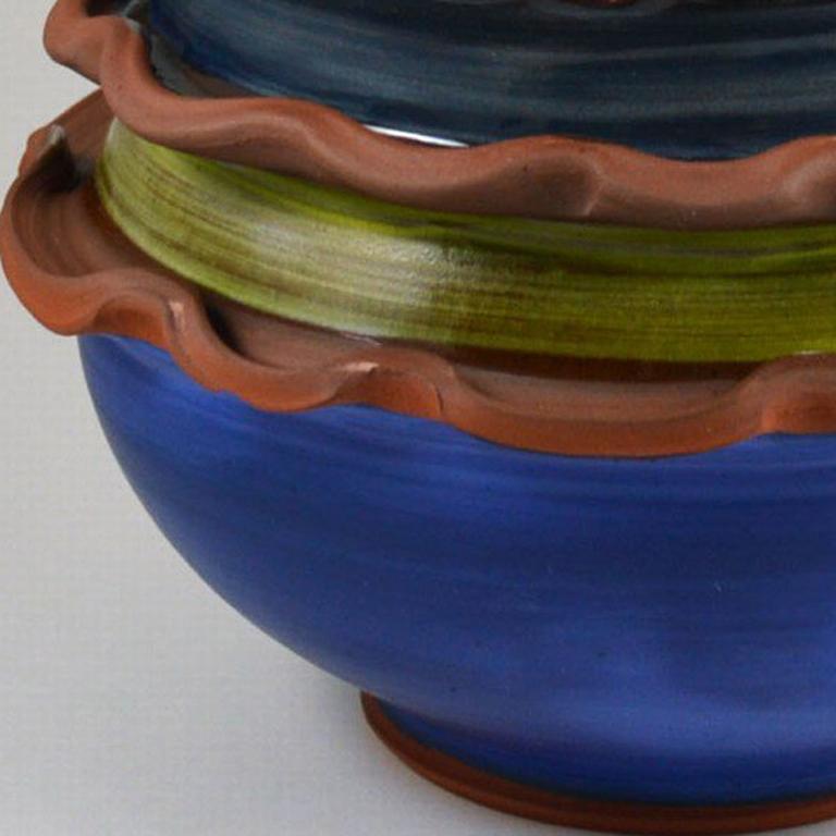 Mariko Brown Harkin - Floral Lidded Jar For Sale at 1stDibs