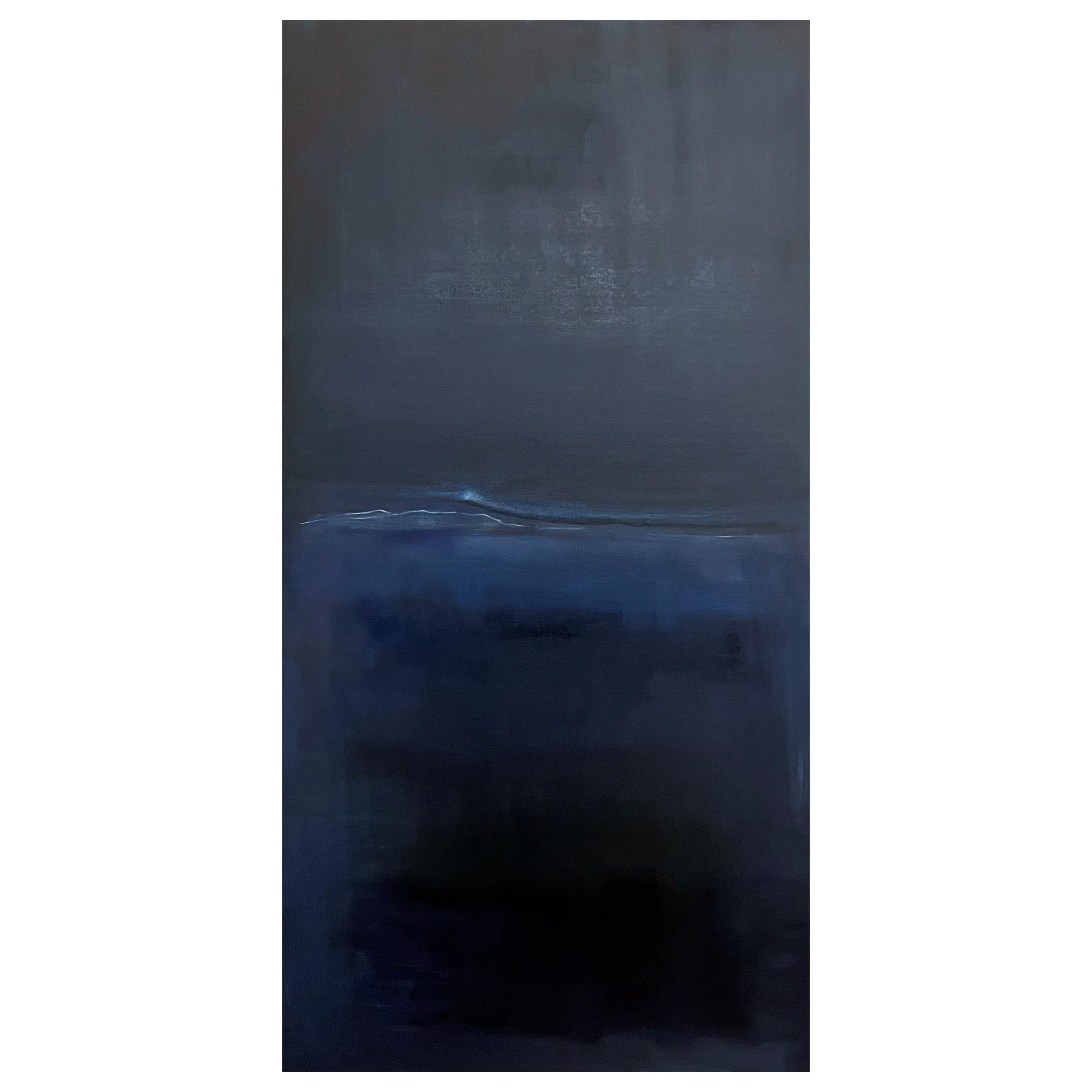 Marilina Marchica - Blue Landscape Original Paint on Canvas , Made in ...