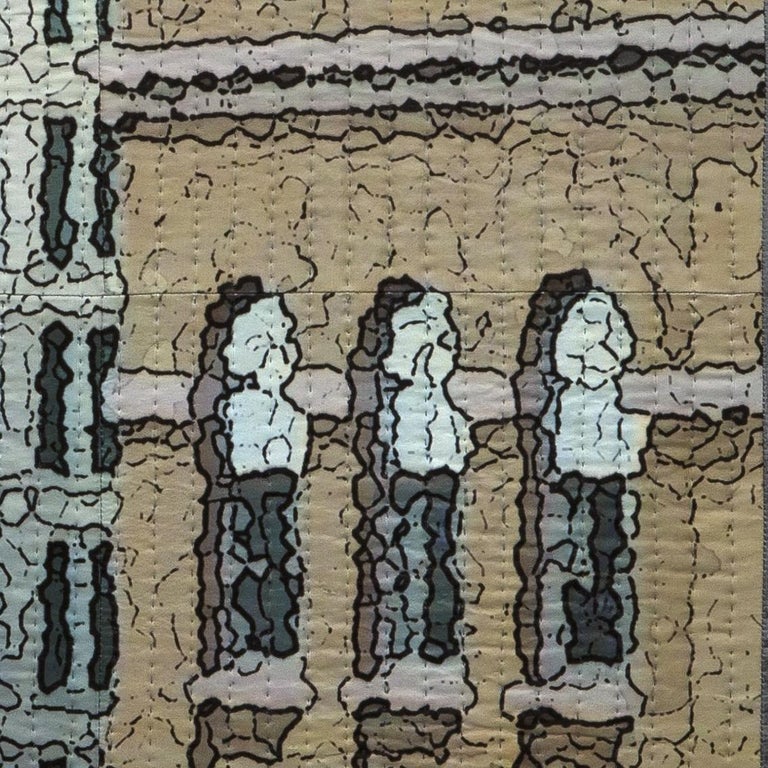 Marilyn Henrion - New York Windows 1324, Mixed Media on Canvas For Sale ...