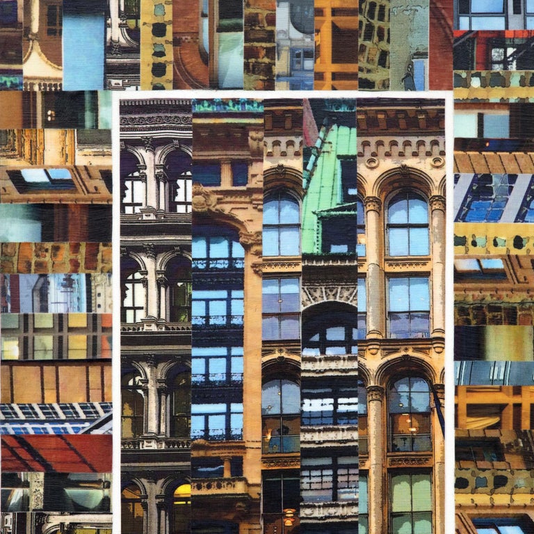 Marilyn Henrion - Patchwork City 69, Mixed Media on Canvas For Sale at ...