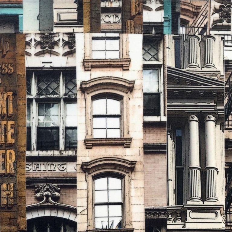 Marilyn Henrion - Patchwork City 73, Mixed Media on Canvas For Sale at ...