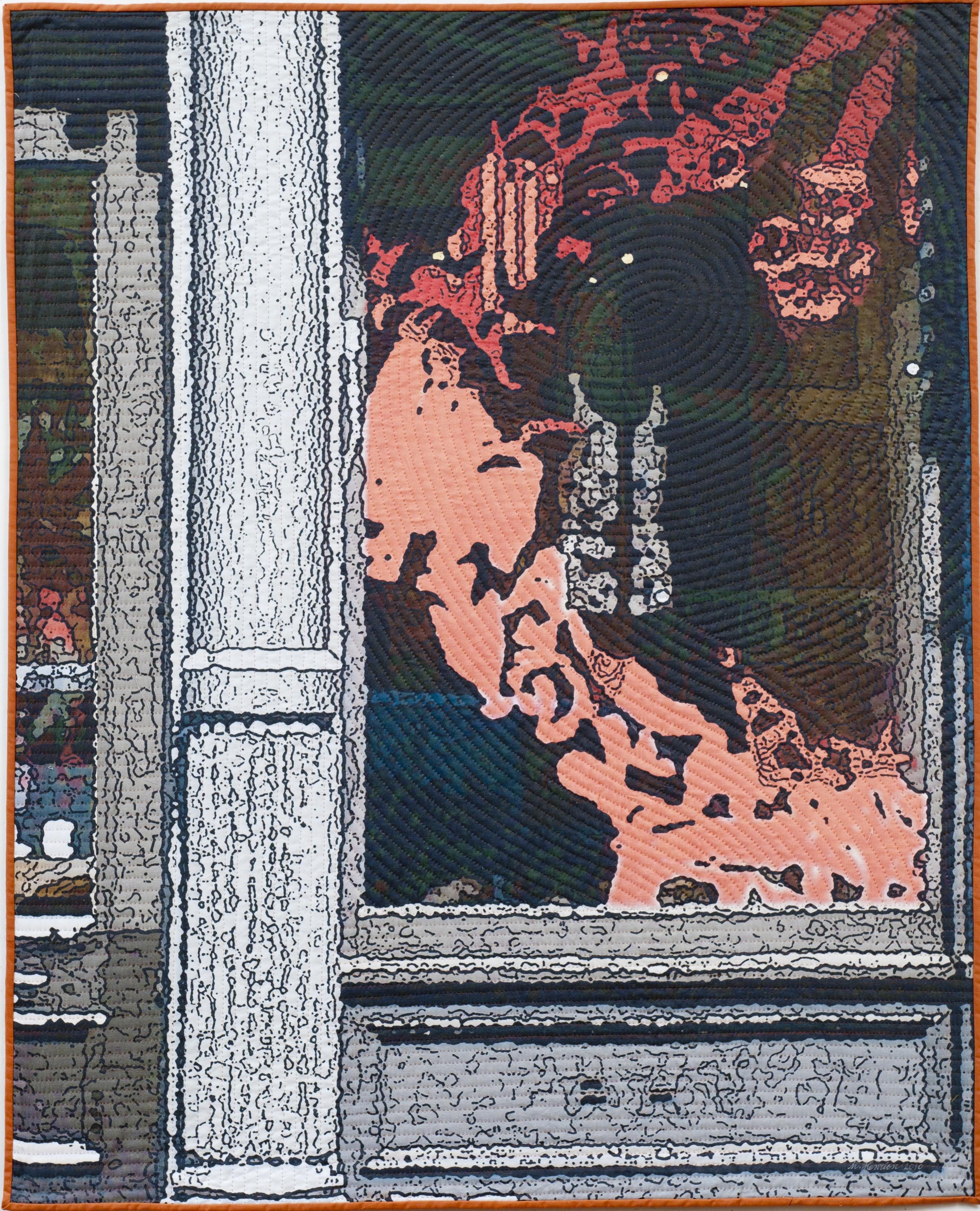 Marilyn Henrion - Soft City: Red Dragon, Mixed Media on Other For Sale ...