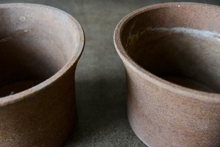 Marilyn Kay Austin for Architectural Pottery Unglazed Vessels, Pair ...