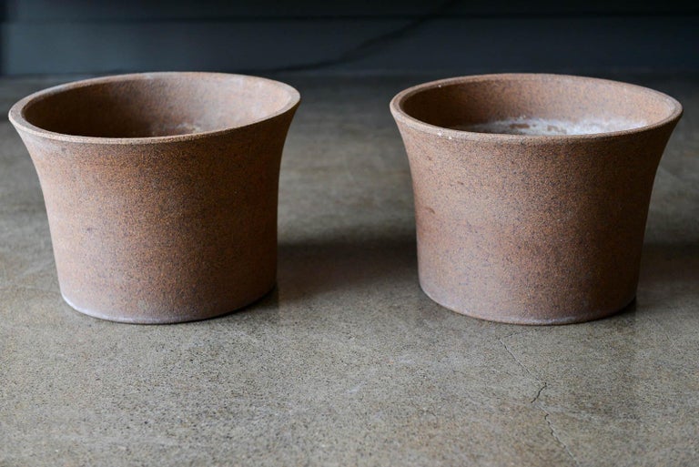 Marilyn Kay Austin for Architectural Pottery Unglazed Vessels, Pair ...