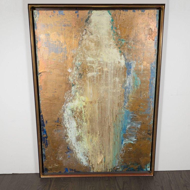 Marilyn Levin - Stunning Modernist Oil on Canvas Abstract Triptych Painting For Sale at 1stDibs