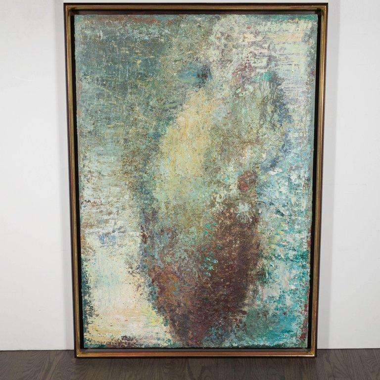 Marilyn Levin - Stunning Modernist Oil on Canvas Abstract Triptych Painting For Sale at 1stDibs