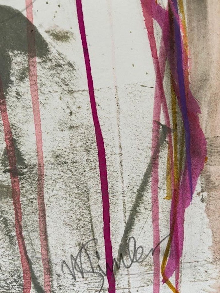 Marilyn Simler - Blooming 1, Abstract Floral Artwork, Impressionist ...