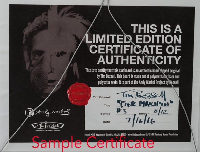 Marilyn ‘Turquoise/Carbon’ Surfboard After Andy Warhol For Sale at ...