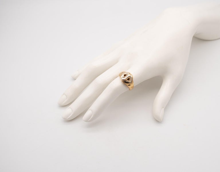 Marina B. Bvlgari Milan Soraya Cocktail Ring In 18Kt Of Two Tones Gold ...