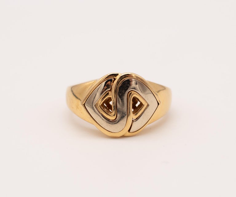 Marina B. Bvlgari Milan Soraya Cocktail Ring In 18Kt Of Two Tones Gold ...
