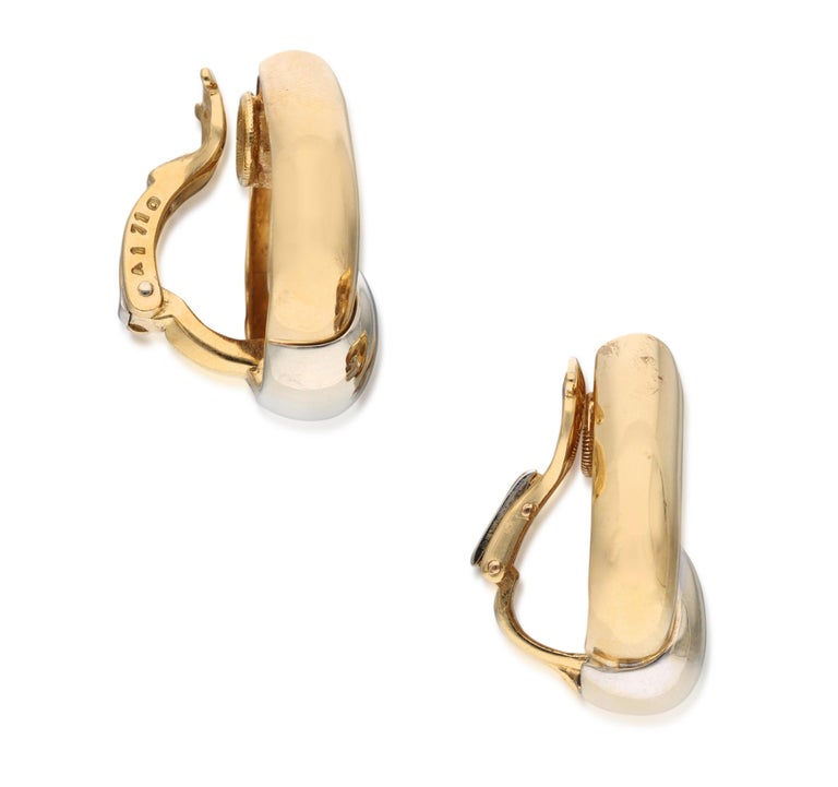 Marina B Gold Ear Clips For Sale at 1stDibs