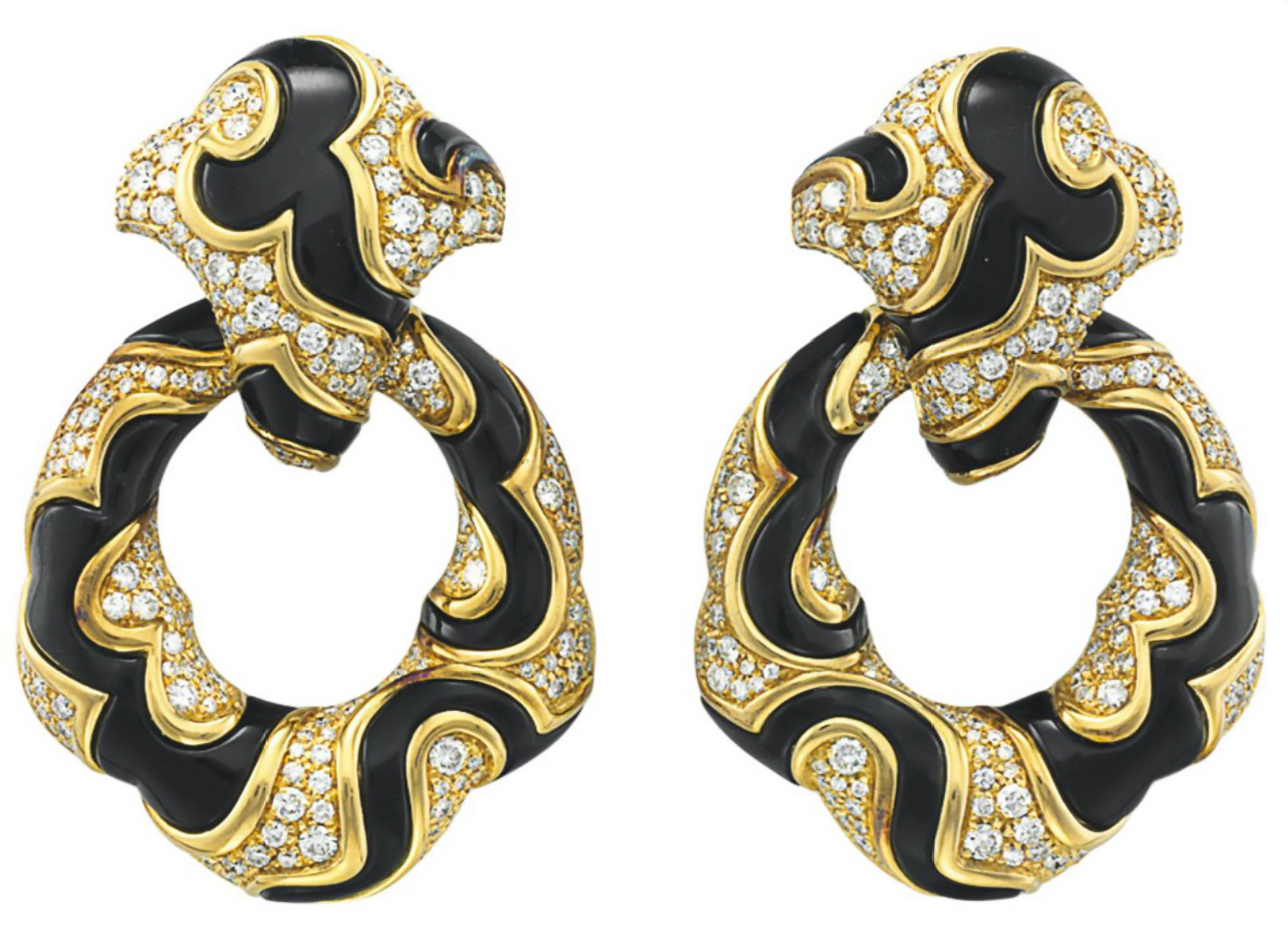 Marina B Ken Ear Pendants at 1stDibs | marina b earrings, kenear