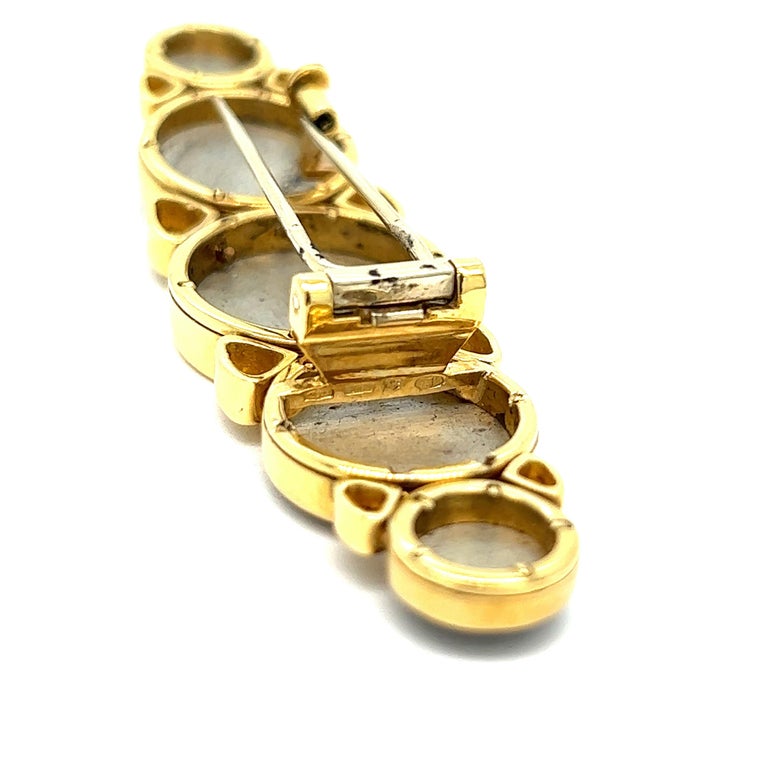 Marina B Solar Coins Gold Brooch For Sale at 1stDibs