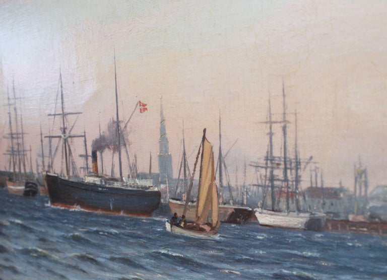 Marine Painting, Copenhagen by Johan Neumann at 1stDibs