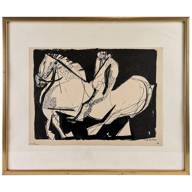 Marino Marini Lithograph at 1stDibs