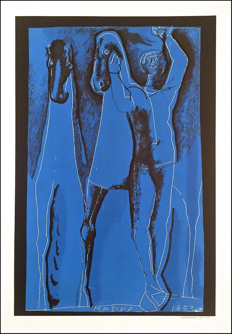 Marino Marini - Composite in Blue by Marino Marini, 1955 For Sale at ...