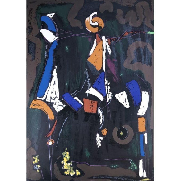 Marino Marini - Marino Marini - Bunter Reiter II - Hand-Signed ...